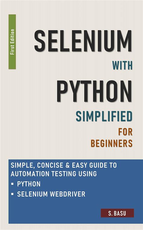 mua selenium with python simplified for beginners simple concise