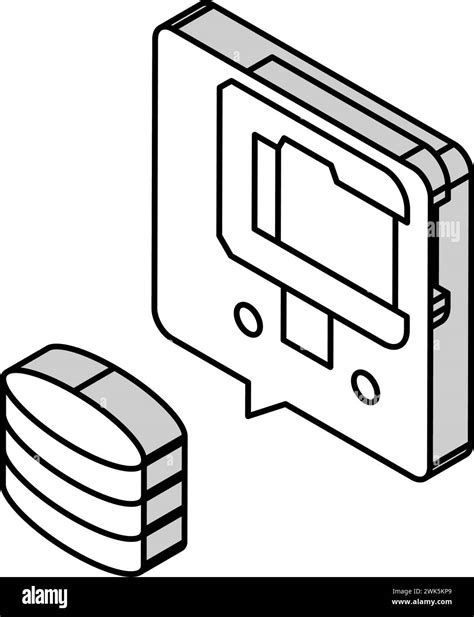 File Compression Digital Processing Isometric Icon Vector Illustration Stock Vector Image And Art