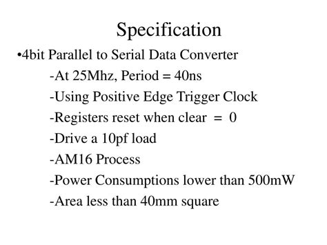 PPT 4bit Parallel To Serial Data Stream Converter PowerPoint Presentation ID 3916785