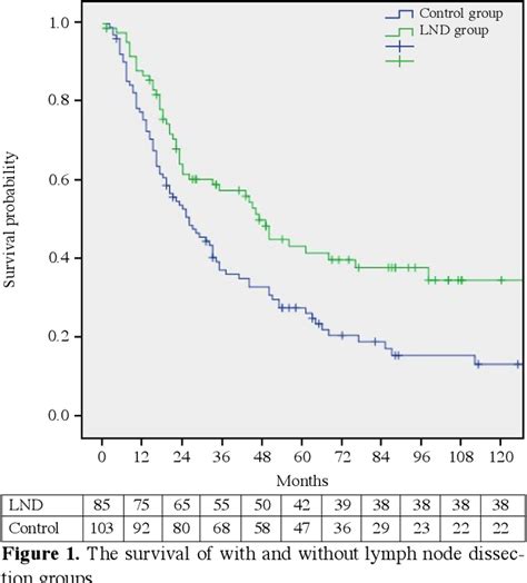 Figure 1 From The Prognostic Effect Of Lymph Node Dissection In Secondary Lung Tumor