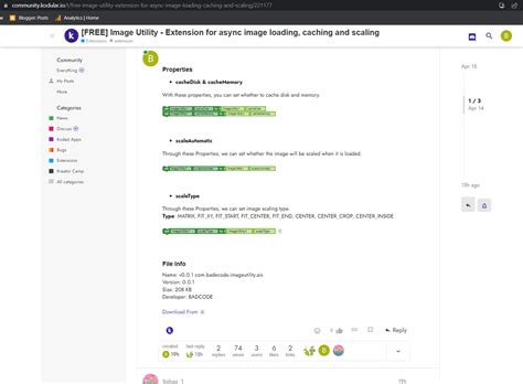 Free Image Utility Extension For Async Image Loading Caching And Scaling Extensions