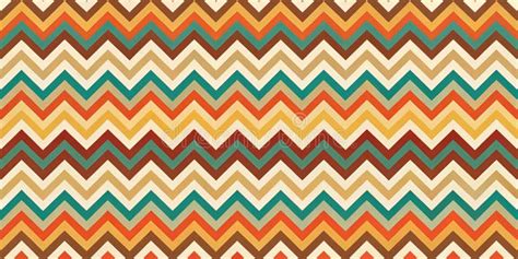 Abstract Retro Zig Zag Pattern Background Generative By AI Stock Illustration Illustration Of