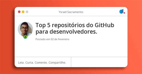 Top 5 Repositórios Do Github Para Desenvolvedores