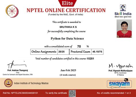 Nptel Pythonfordatascience Iitmadras Datascience Python