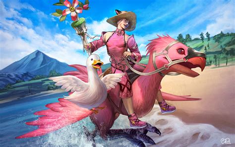 I Made An Artwork Of My Wol With His Chocobo And Ugly Duckling Minion