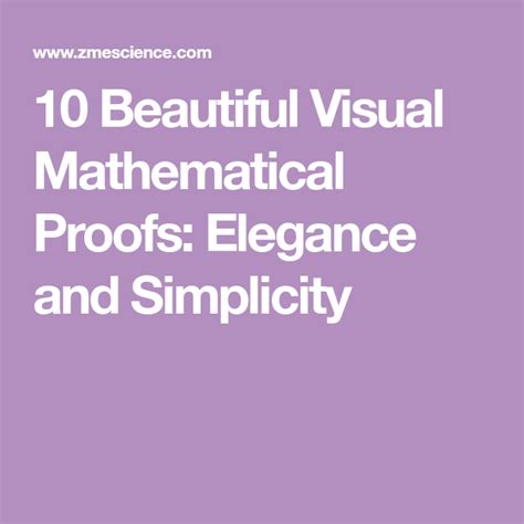 10 Beautiful Visual Mathematical Proofs Elegance And Simplicity 10 Things Number Theory