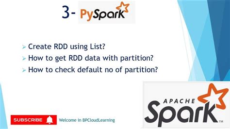 3 Create Rdd Using List Rdd With Partition In Pyspark In Hindi