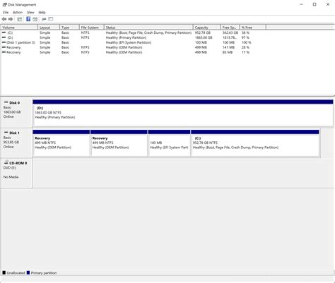 Two Recovery Partitions Rwindows