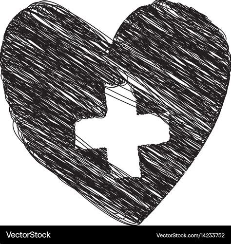 How To Draw A Cross With A Heart