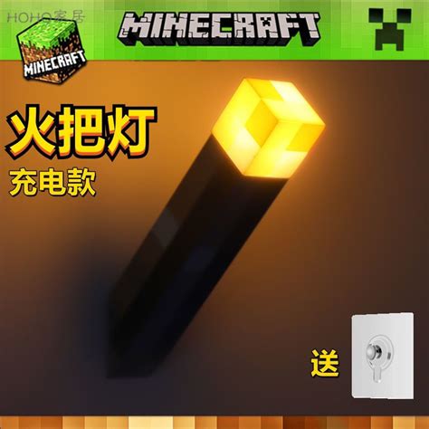全新現貨Minecraft創世神火把燈 火焰燈 礦石燈 變色藥水瓶模型禮物 蝦皮購物
