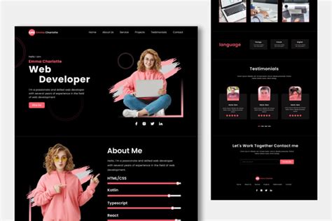 I Will Design A Personal Portfolio Website Design In Figma For 10