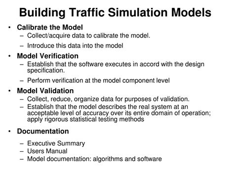 Ppt Simulation Of Traffic Systems Powerpoint Presentation Free Download Id 6023975
