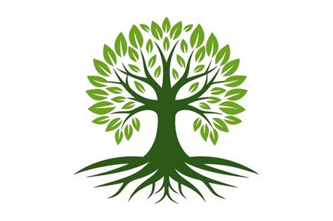 Tree And Roots For Logo Tshirt And Designs Premium AI Generated Vector