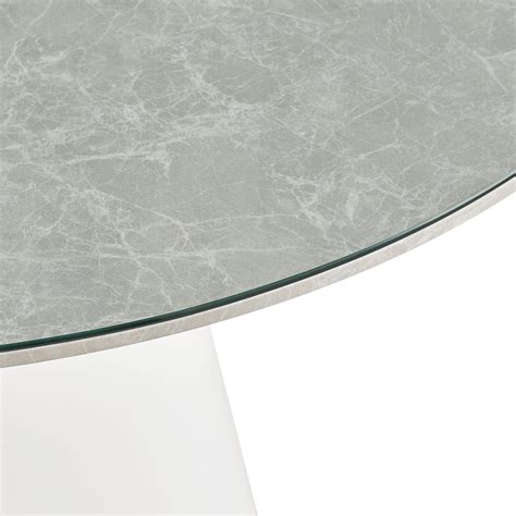 Round Glass Dining Table Protector 120cm Furniturebox