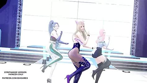 Mmd Clc Helicopter Ahri Akali Kaisa Seraphine Sexy Kpop Dance League Of Legends Kda Xhamster