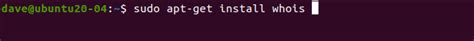 How To Use The Whois Command On Linux