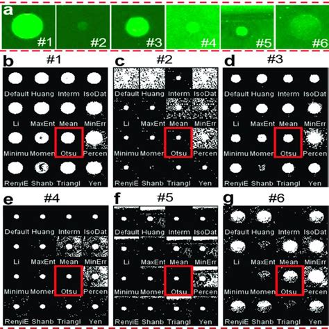 Comparison Of The Binary Images Obtained With Various Thresholding
