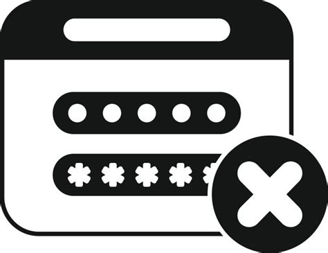 Magnifying Glass Showing Wrong Password Symbol Vector Image Magnifying Glass Showing Wrong Password Symbol Vector Image