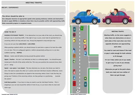 Driving Instructor Books Lesson Plan Diagrams Complete Adi Part 3standards Check Driver