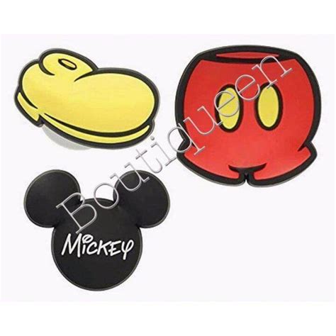 Mickey Set Jibbitz 3pcs Original With Tag And Logo Lazada Ph
