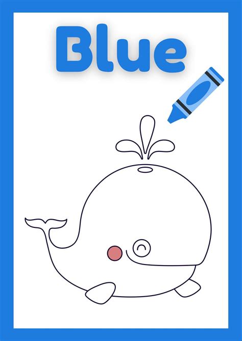 Color Blue Worksheets For Kindergarten 7 Preschool Color Activities
