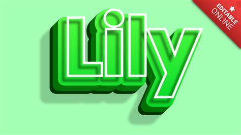 Lily Text Effect Generator