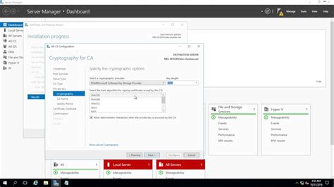 Installing Windows Server 2016 Active Directory Certificate Services Ad Cs Youtube