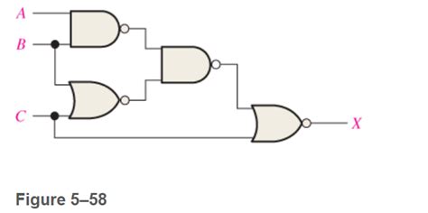 Solved 21 Implement The Logic Circuit In Figure 5 58