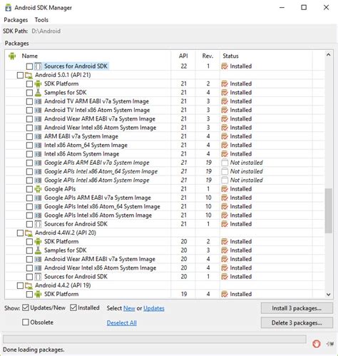 should we keep all previous android sdk version on our sdk path b4x