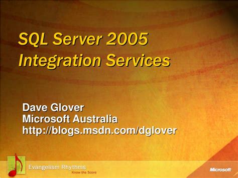 ppt sql server 2005 integration services powerpoint presentation