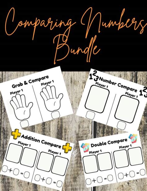 Kindergarten Comparing Numbers Bundle By Kindermathcorner Tpt