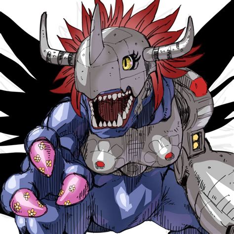 Metalgreymon Digimon Drawn By Gerusyu Danbooru