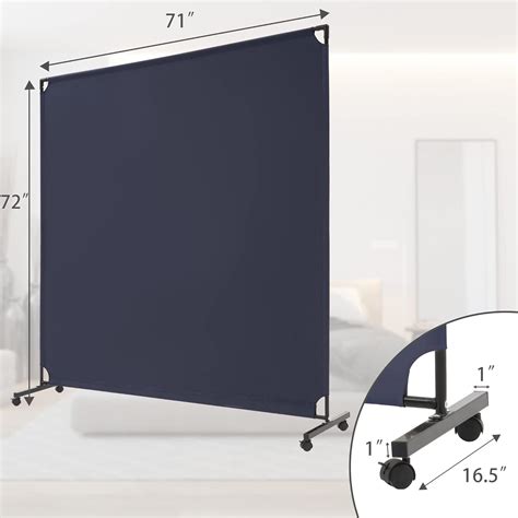 Buy Spurgehom 6ft Single Panel Rolling Room Divider Partition Privacy