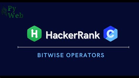 9 Bitwise Operators In C Hackerrank C Solutions Youtube