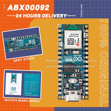 1ชิ้นล็อต บอร์ดพัฒนา Arduino Nano Esp32 Abx00092 Esp32 S3 ใหม่