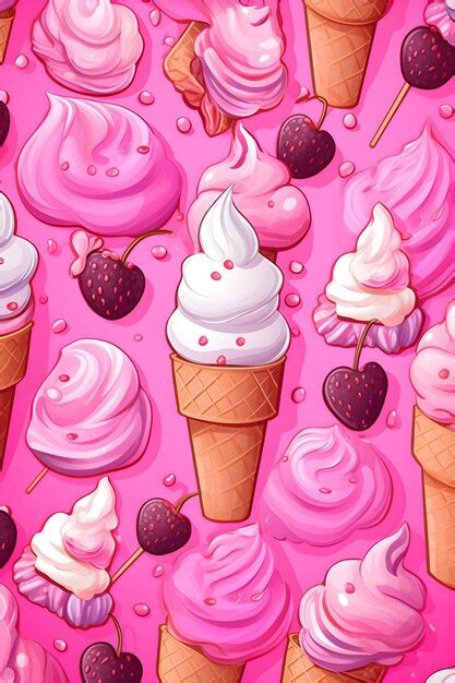 Premium Photo Sweets Seamless Pattern