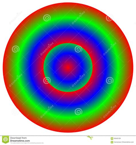 Circular Multicolor Element Color Wheel Color Palette With Un Stock