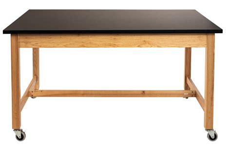 National Public Seating Wood Casters Stretchers And Braces Science Lab Table Wayfair Canada
