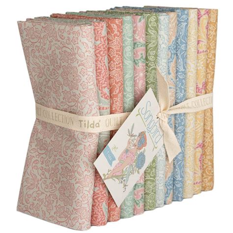 Tilda Songbird Lila And Stella Blenders Fat Quarter Bundle 12 Piece
