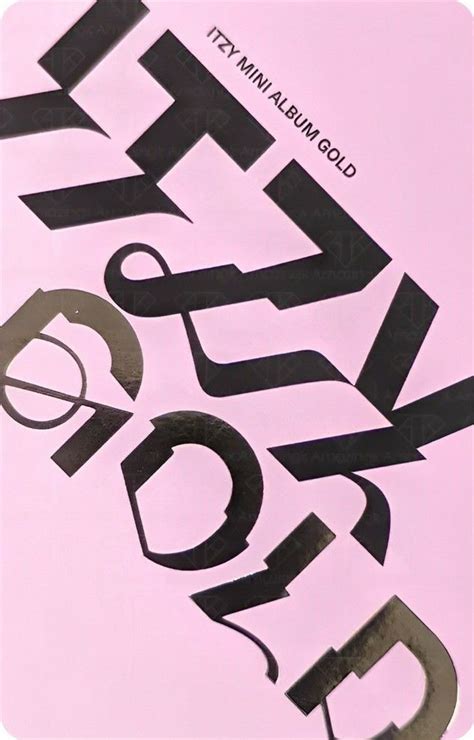 GOLD ITZY Nemo Pink Selfie Ver Back Mini Albums Itzy Photocard