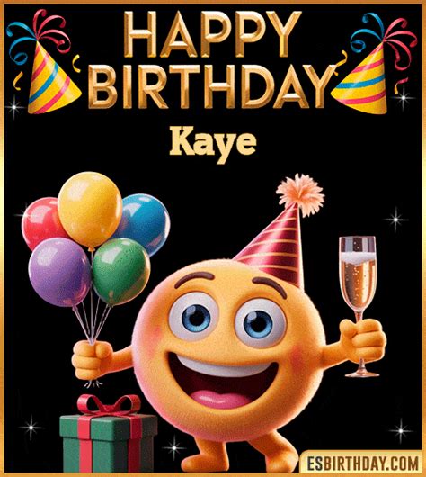 Happy Birthday Kaye  🎂 Animated Images Wishes And Music 【27 S】