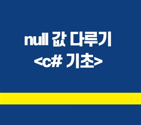 [c ] Null값 다루기 Nullable Type