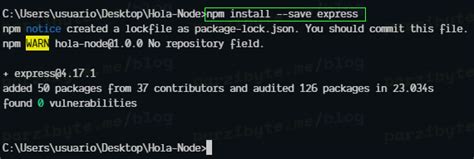 Node Js Express ejemplo de creación de proyecto Parzibyte s blog