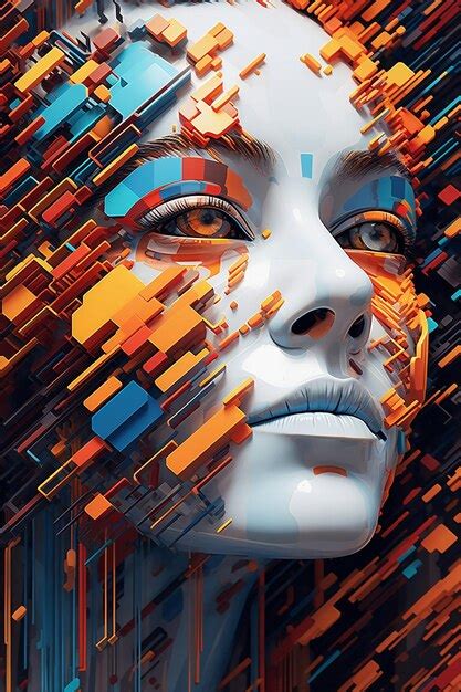 Premium Ai Image Create An Abstract Generative Aidriven Image