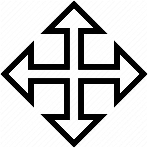 Move Selector Four Arrows Ui Edit Tools Icon Download On Iconfinder