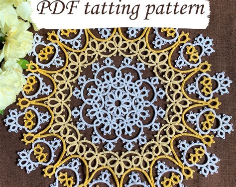 Pdf Shuttle Tatting Pattern Doily 3 Etsy