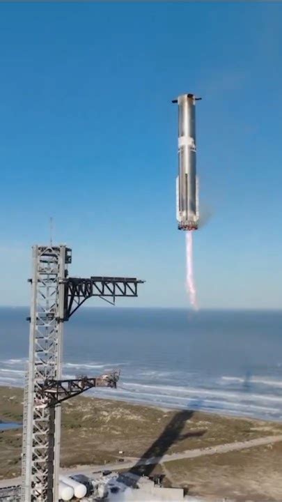Starship Super Heavy Booster Catch Youtube