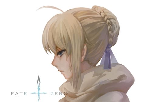 Safebooru 1girl Ahoge Blonde Hair Blue Eyes Braid Elimoxiangya Fate