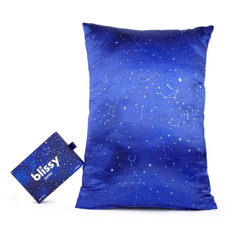 Blissy 100 Mulberry 22 Momme Silk Pillowcase Night Sky Youth Silk Pillowcase Blissy