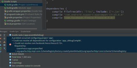 Java Can Not Resolve Comfacebookfrescofresco070 Stack Overflow